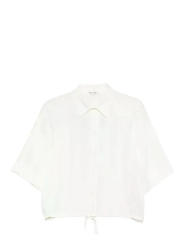 Marc O'polo Drawstring Hem Shirt - Neutrals