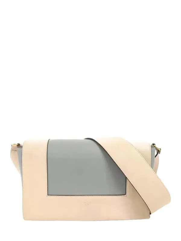 Celine Medium Frame Leather Shoulder Bag - Neutrals