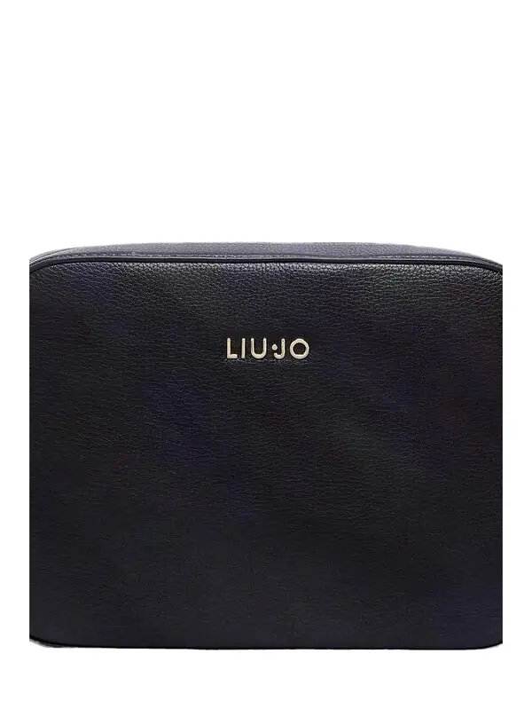 Liu Jo Medium Grained Effect Cross Body Bag - Black