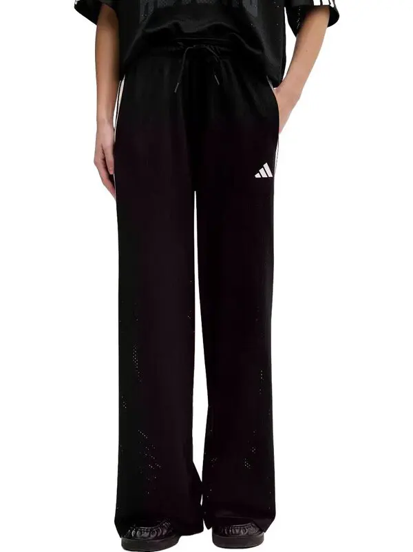 Adidas Stadium Side-stripe Mesh Track Pants - Black