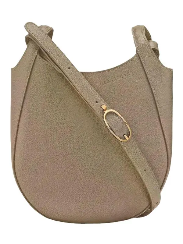 Longchamp Le Foulonné Leather Shoulder Bag - Neutrals