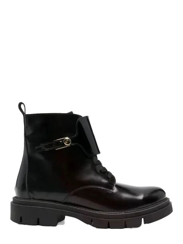 SERGIO MORETTI FIRENZE Buckle-strap Ankle Boots - Black