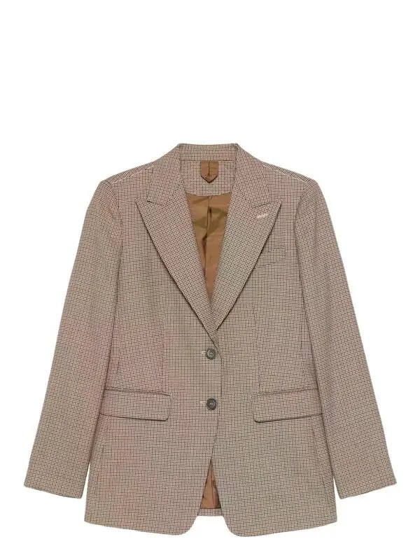 Max Mara Caro Houndstooth Tailored Jacket - Neutrals