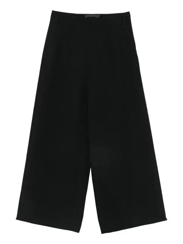 SIR. Beatrice Pleated-detailing Wide-leg Trousers - Black