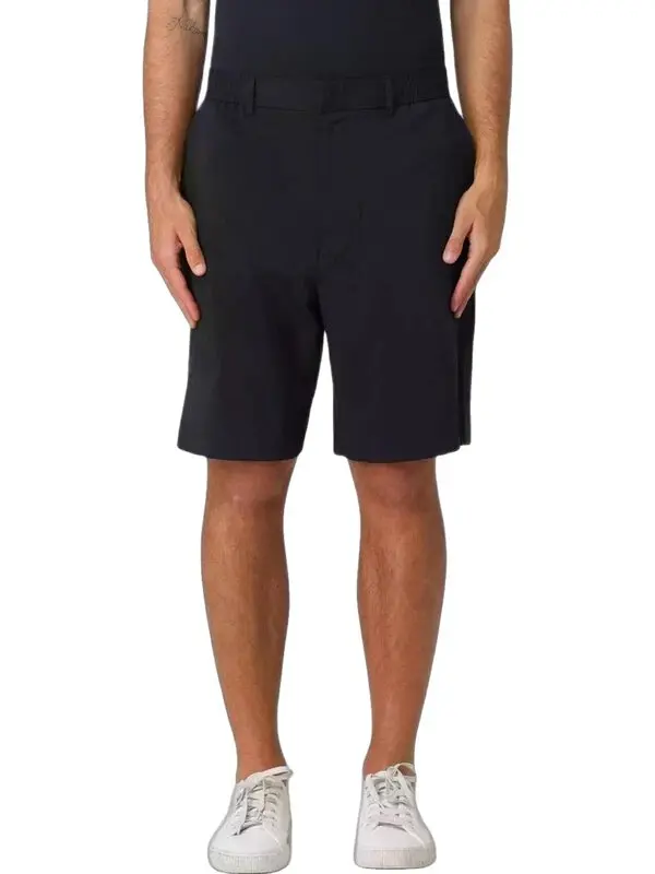 Armani Exchange Seersucker Bermuda Shorts - Blue