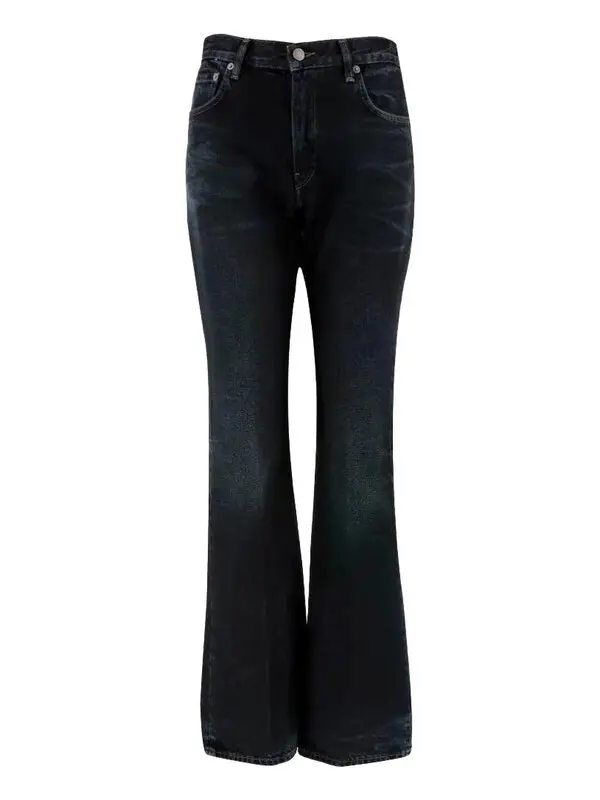 HAIKURE Button-up Flared Jeans - Blue