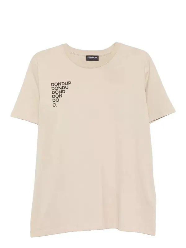 DONDUP Logo-print T-shirt - Neutrals