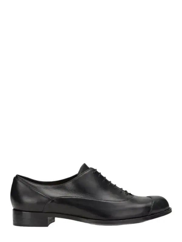 Moschino Leather Oxford Shoes - Black