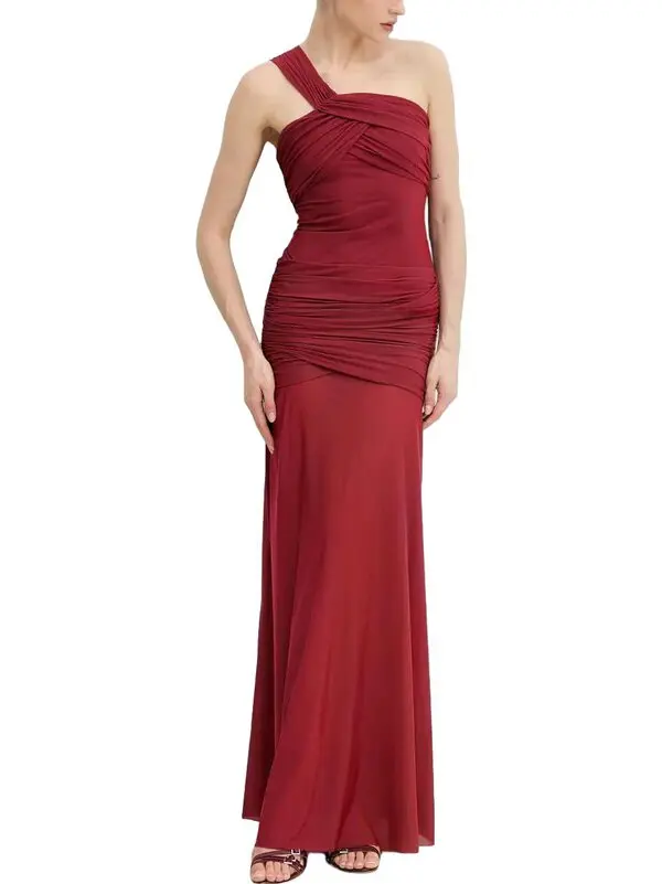 ANIYE BY Xena One-shoulder Ruched Maxi Dress - Red
