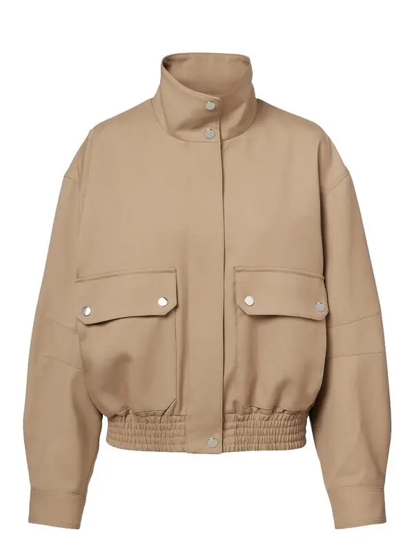 Proenza Schouler Aviva Wool-blend Gabardine Jacket - Green
