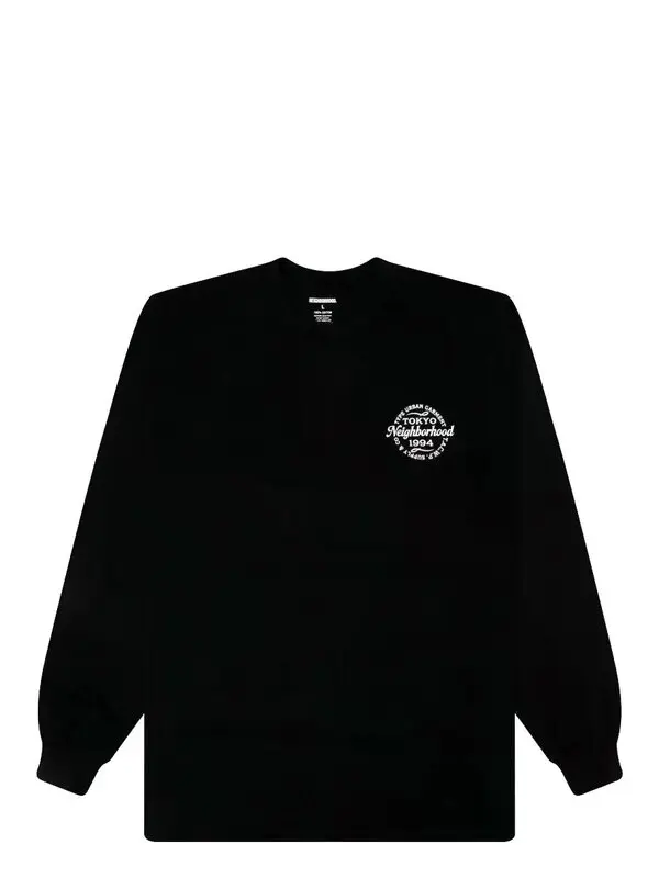 NEIGHBORHOOD Ls-4 Logo-print T-shirt - Black