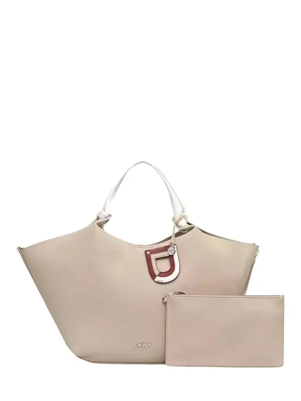 Dkny Paula Logo-plaque Tote Bag - Neutrals