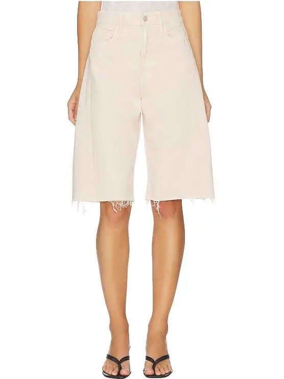 MOTHER The Half-pipe Bermuda Fray Shorts - Peach