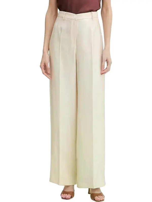 HAVEONE Pressed-crease Wide-leg Trousers - Neutrals