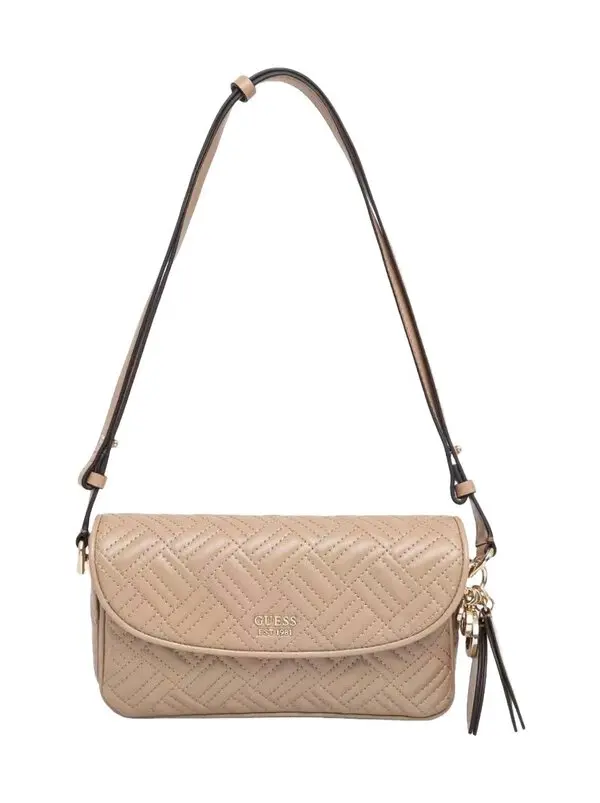 Guess Sally Quilted Shoulder Bag - Neutrals
