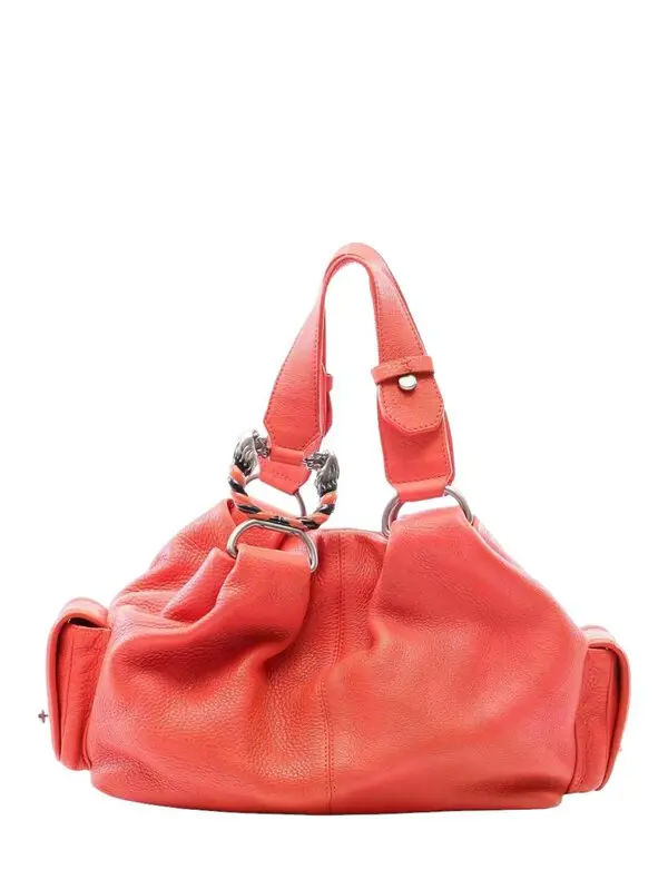BVLGARI Coral Leather Leoni Handbag - Pink