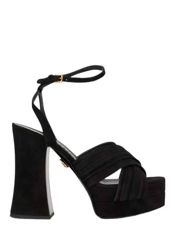 Moschino Buckle-fastening Platform Sandals - Black