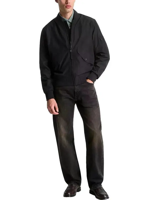 Tommy Hilfiger Zip-up Bomber Jacket - Black