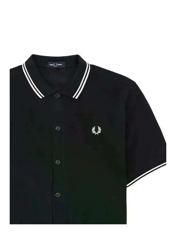 Fred Perry Twin Tipped Piqué Shirt - Blue