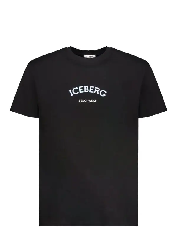 Iceberg Logo-print Short-sleeve T-shirt - Black