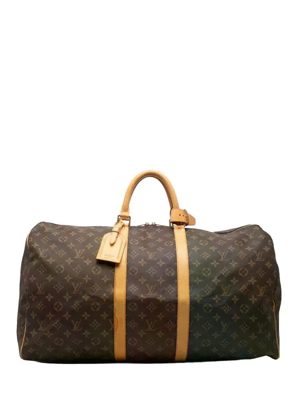 LOUIS VUITTON Keepall 55 Monogram Travel Bag - Brown