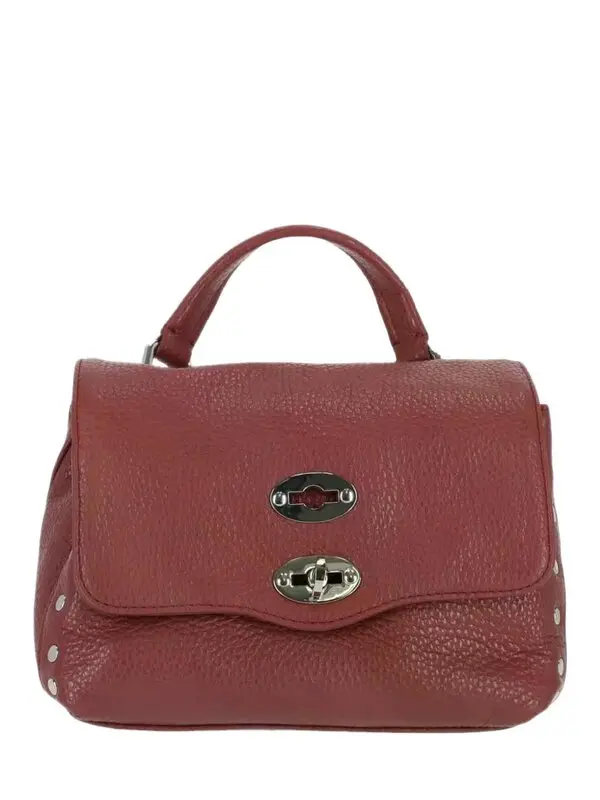 ZANELLATO Baby Postina® Cross Body Bag With Stud Embellishments - Red