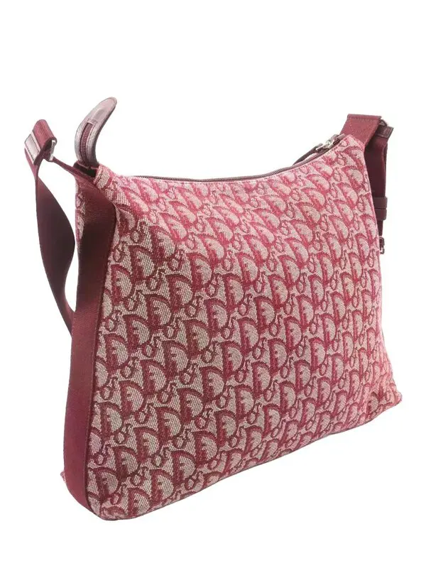 Dior Diorissimo Trotter Canvas Crossbody Bag - Red