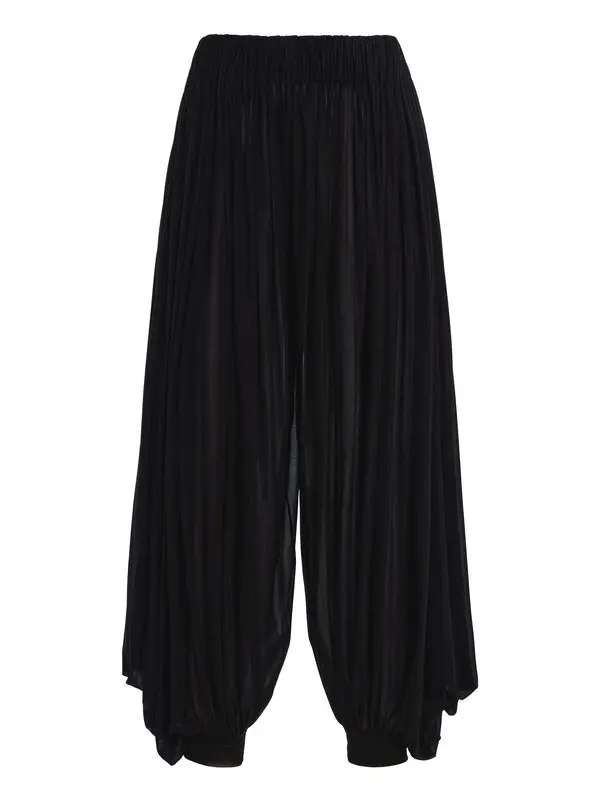 Burc Akyol Sultan Jersey Trousers - Black