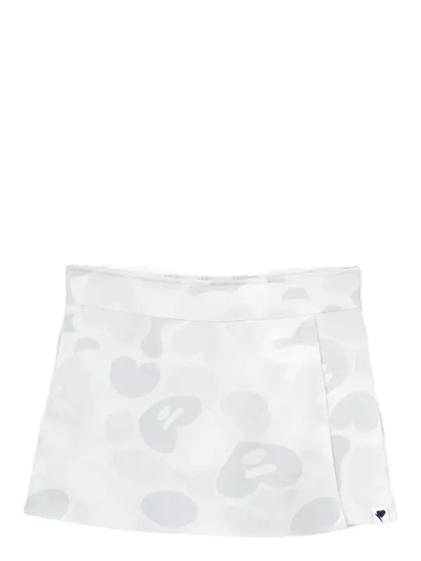 AAPE BY *A BATHING APE Camouflage Print Skort - Grey