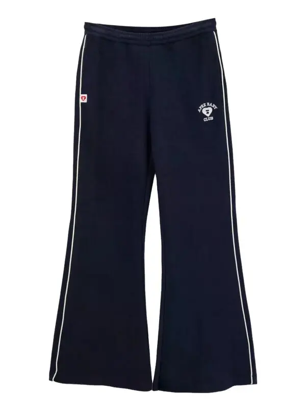 AAPE BY *A BATHING APE Logo-patch Flared Track Pants - Blue