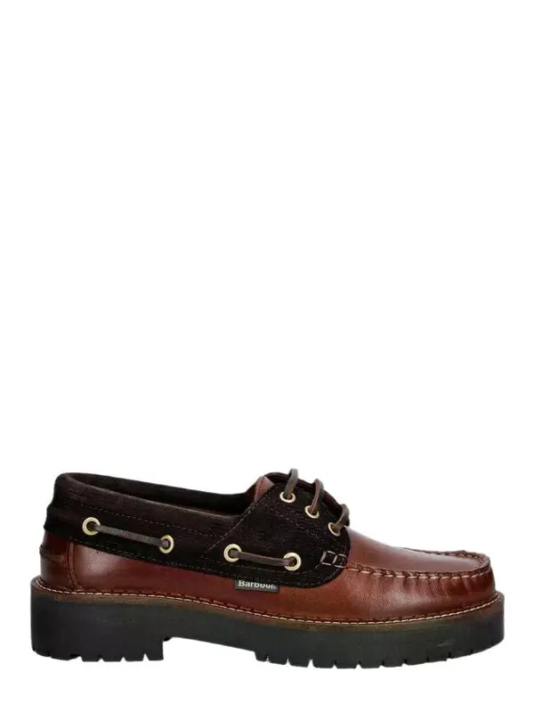 Barbour Darras Lace-up Boat Shoes - Brown