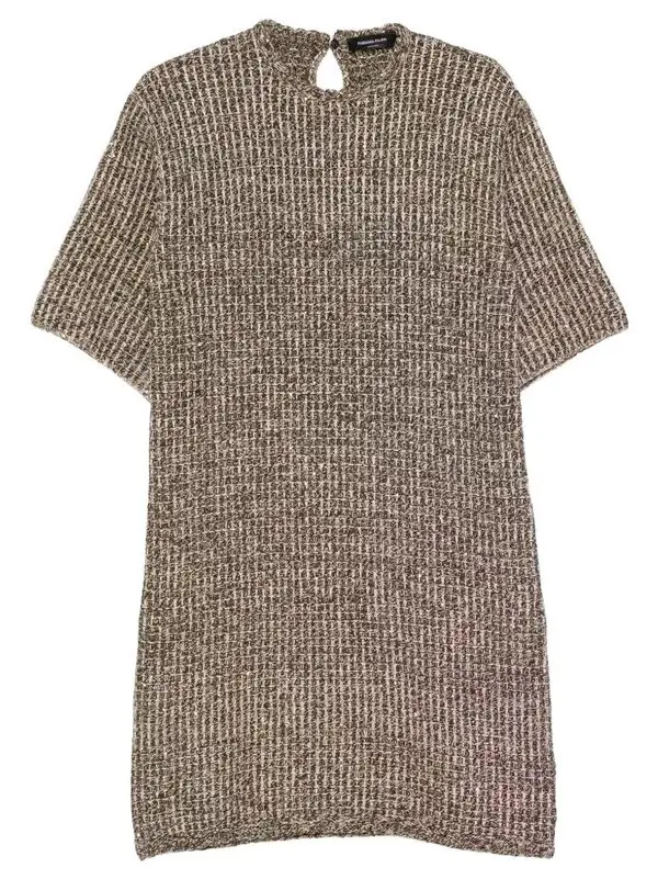 Fabiana Filippi Sequin-embellished Bouclé Mini Dress - Brown