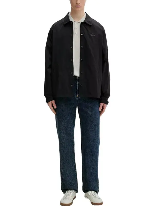Kenzo Logo-embroidered Knitted Polo Shirt - Neutrals