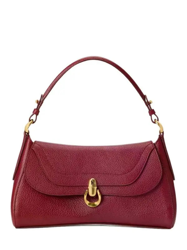 Polo Ralph Lauren Blaze Grained Leather Tote Bag - Red