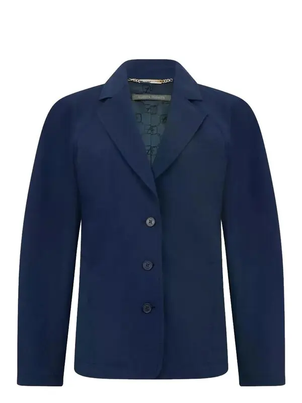 Alberta Ferretti Notched-collar Button-up Jacket - Blue