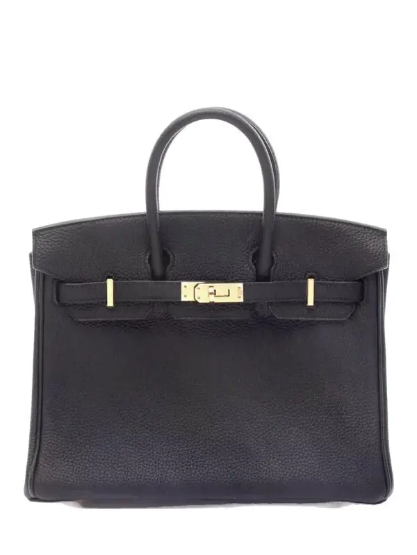 Hermès 25 Birkin Togo Tote Bag - Black