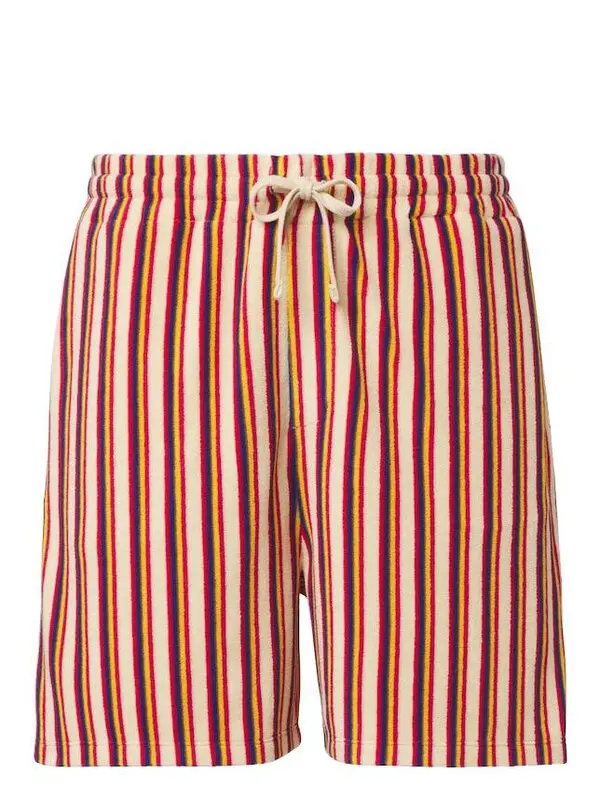 Valentino Garavani Striped Terry Drawstring Shorts - Multicoloured
