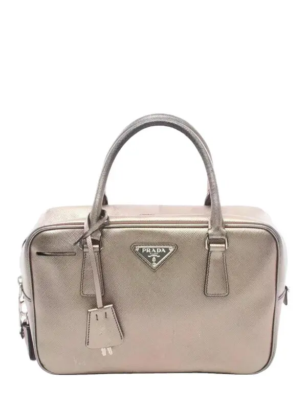 Prada 2000s Galleria Tote Bag - Gold