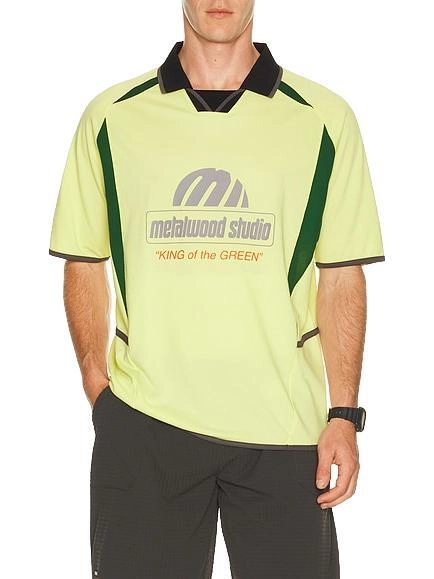 METALWOOD STUDIO King Of The Greens Jersey Polo - Flash