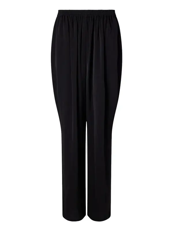 Alaïa Striped Cady Straight-leg Pants - Black