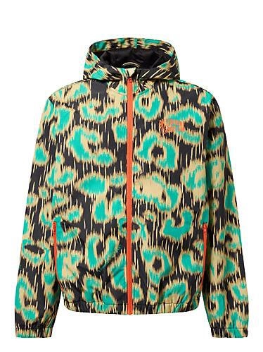 BILLIONAIRE BOYS CLUB Leopard Camo Hooded Shell Jacket - Multi