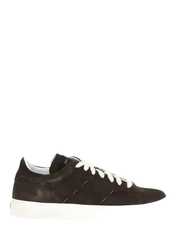 Kiton Suede Lace-up Sneakers - Brown