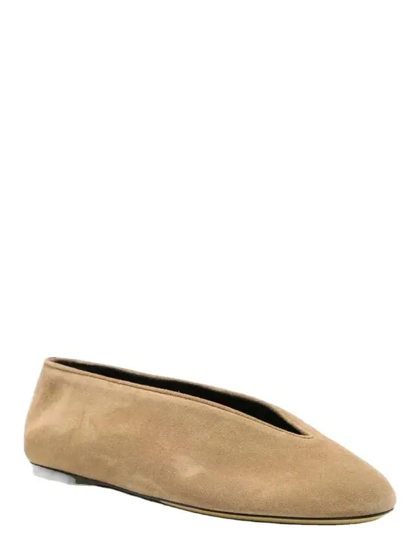 Moschino Round-toe Ballet Flats - Neutrals