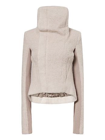 Rick Owens Naska Buttoned Wool-blend Jacket - Rose