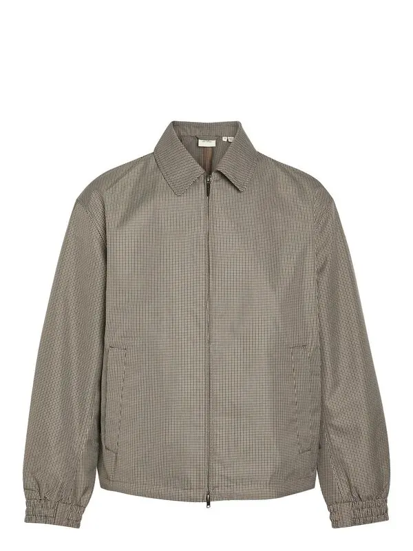 LES DEUX Checked Woven Jacket - Beige