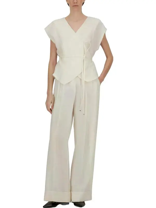 Herno Fade-effect Belted Top - Neutrals
