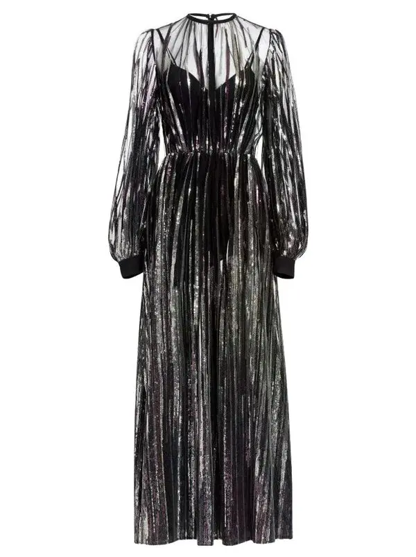 Elie Saab Sequin-embellished Tulle Maxi Dress - Black
