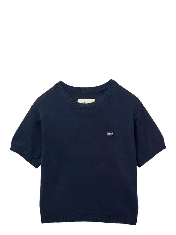AAPE BY *A BATHING APE Apee™ A Bathing Ape® Logo-patch Crewneck Jumper - Blue