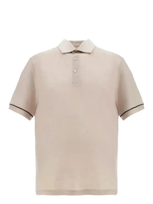 Herno Resort Wool Polo Shirt - Neutrals
