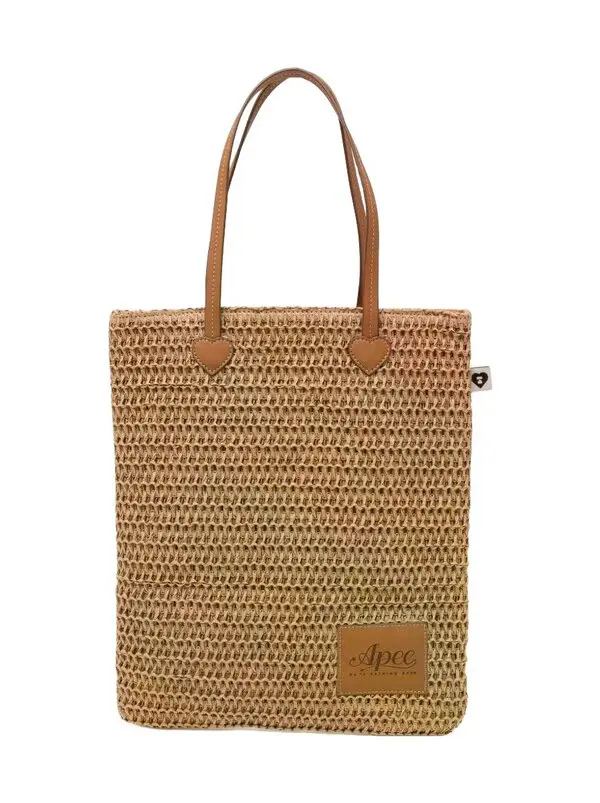 AAPE BY *A BATHING APE Apee™ A Bathing Ape® Logo Patch Tote Bag - Neutrals